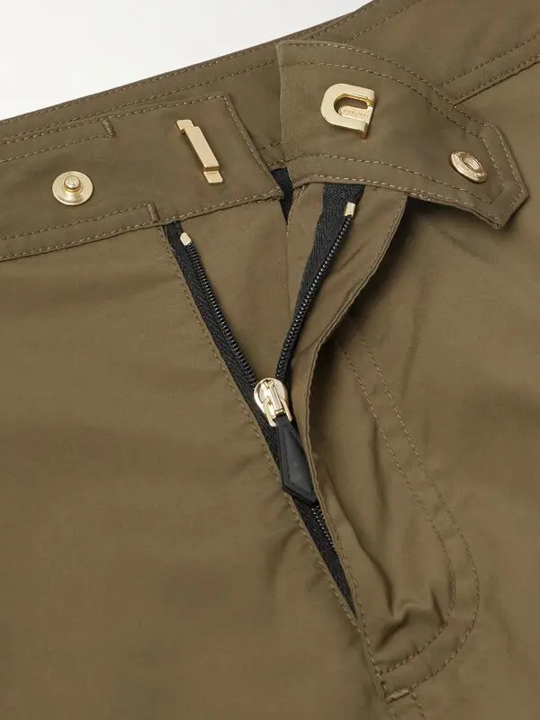 TOM FORD Straight-leg Mid-length Swim Shorts - Brown
