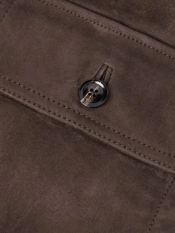 TOM FORD Ribbed Merino Wool And Suede Jacket