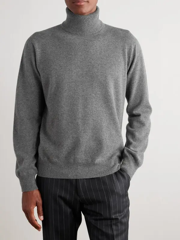 TOM FORD Cashmere Rollneck Sweater - Gray