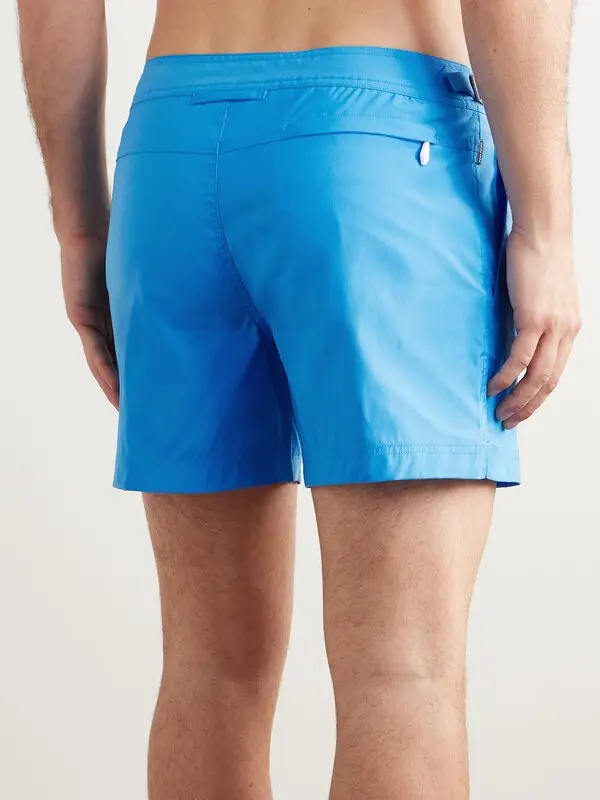 TOM FORD Straight-leg Mid-length Swim Shorts - Blue