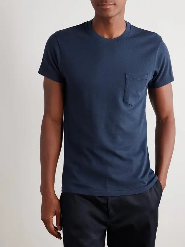 TOM FORD Cotton-jersey T-shirt - Blue