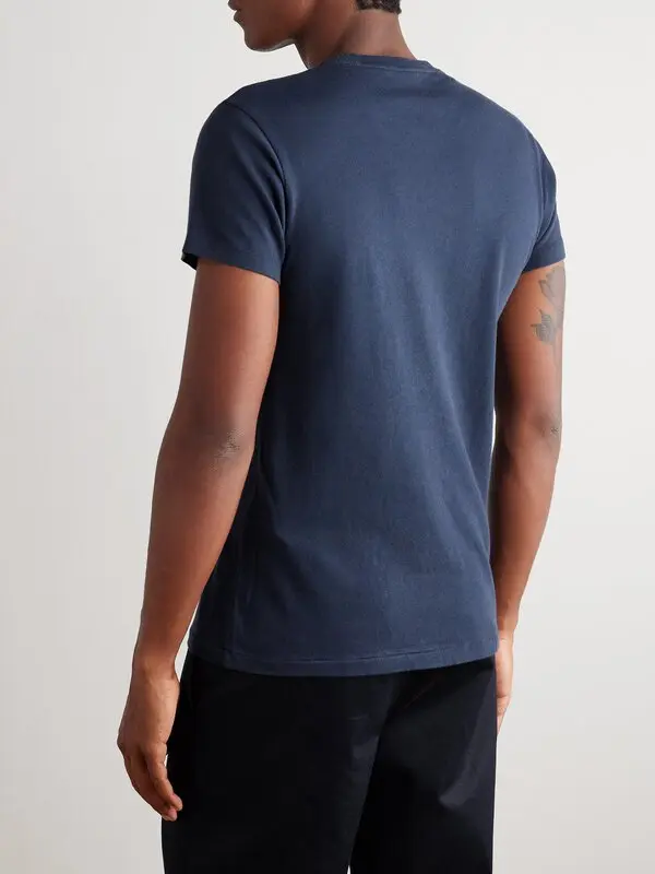 TOM FORD Cotton-jersey T-shirt - Blue