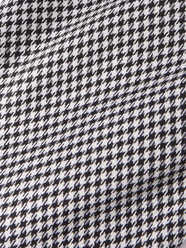TOM FORD 8cm Houndstooth Silk Tie - Black