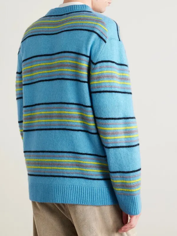 THE ELDER STATESMAN Reef Striped Sweater