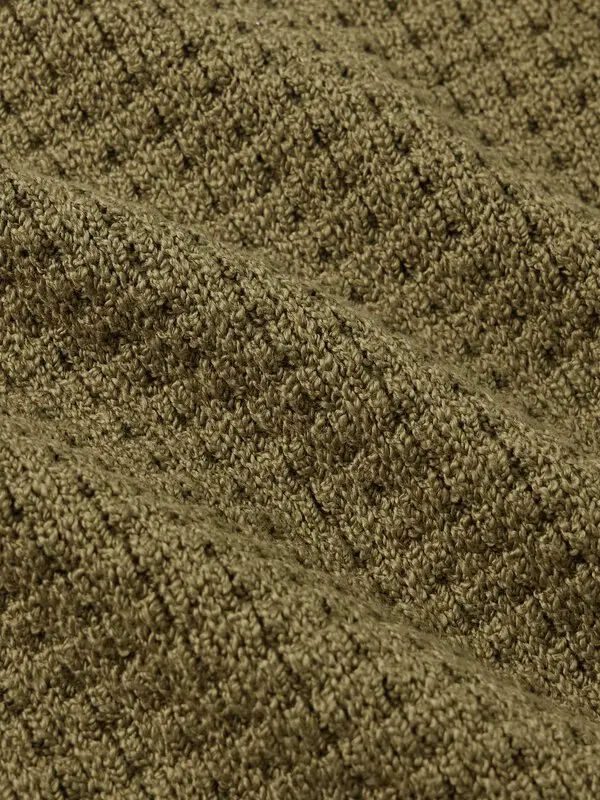 THE ELDER STATESMAN Nora Lite Waffle-knit Cardigan