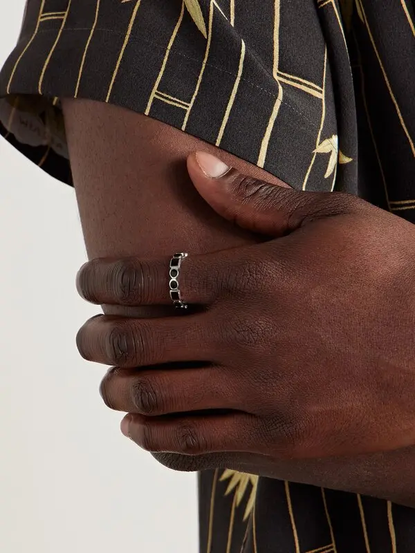 PEYOTE BIRD Sterling Silver And Onyx Ring