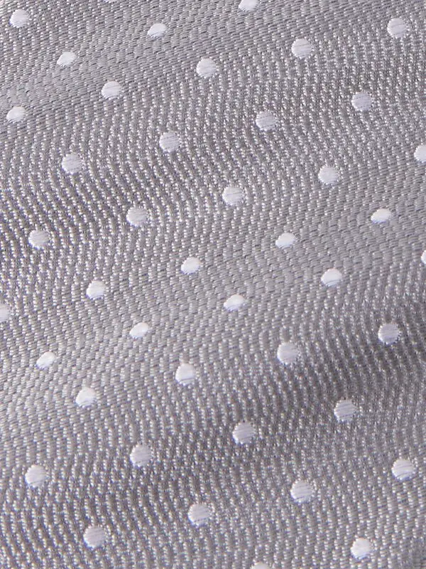 TOM FORD 8cm Polka-dot Silk Neck Tie - Gray