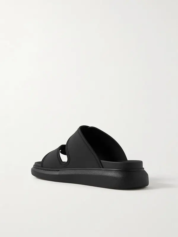 Alexander McQueen Exaggerated-sole Rubber Slides - Black