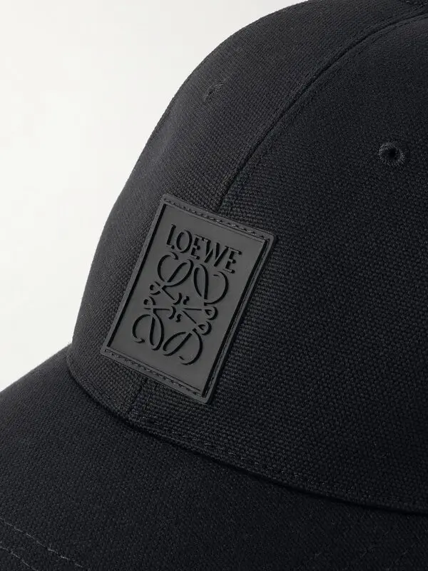 Loewe Logo-appliquéd Baseball Cap - Black