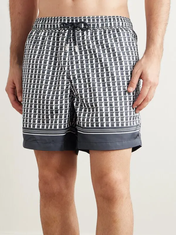 Mr P. Straight-leg Mid-length Swim Shorts