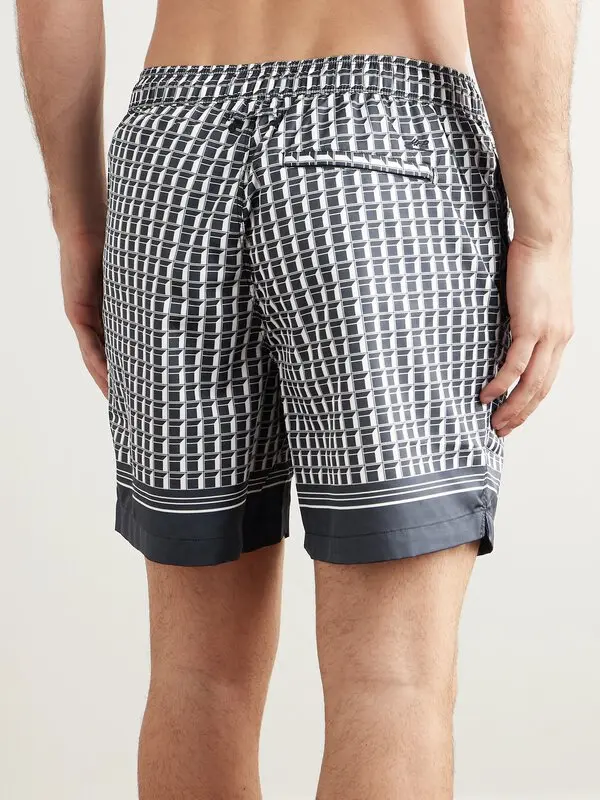 Mr P. Straight-leg Mid-length Swim Shorts