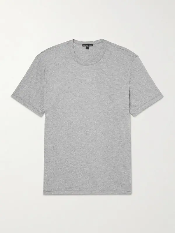 JAMES PERSE Lotus Slim-fit Cotton-jersey T-shirt - Gray