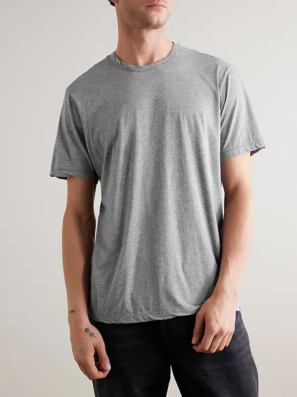 JAMES PERSE Lotus Slim-fit Cotton-jersey T-shirt - Gray