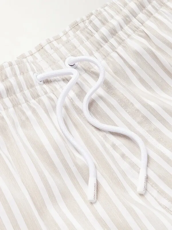 Loro Piana Daneu Striped Swim Shorts - Neutrals