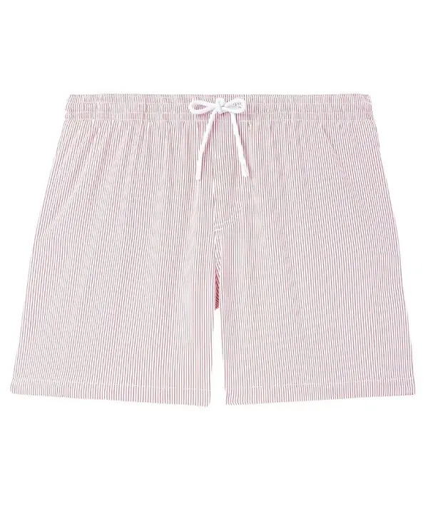 Loro Piana Daneu Striped Swim Shorts - Red