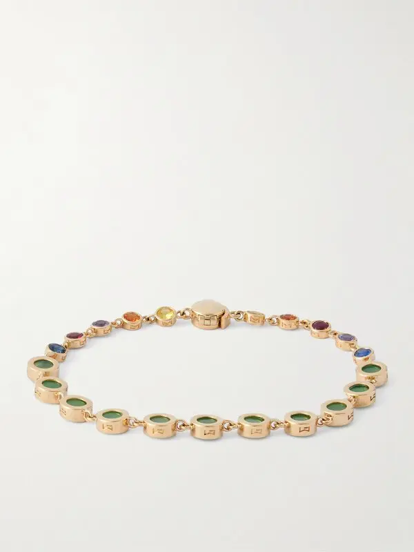 Luis Morais 14-karat Multi-stone Bracelet - Gold