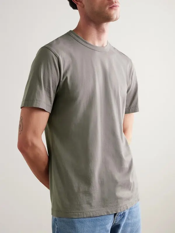 JAMES PERSE Lotus Cotton-jersey T-shirt - Gray