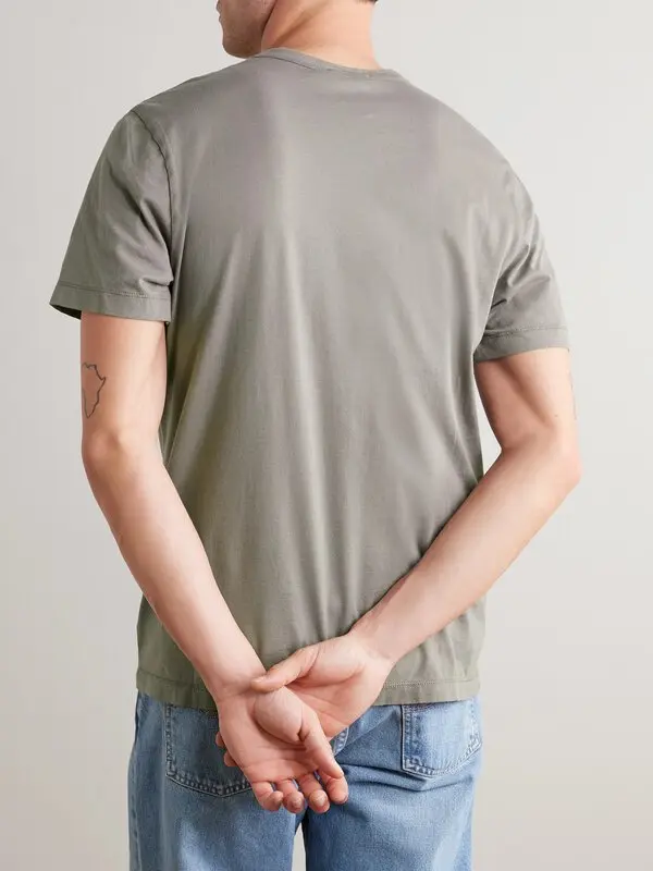 JAMES PERSE Lotus Cotton-jersey T-shirt - Gray
