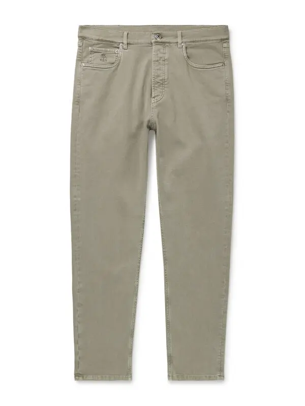 Brunello Cucinelli Slim-fit Jeans - Gray