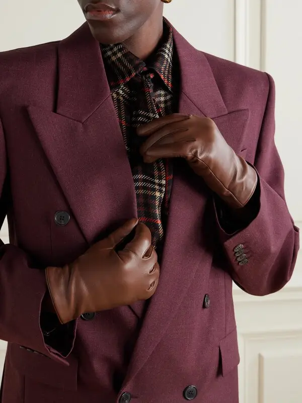 Saint Laurent Leather Gloves