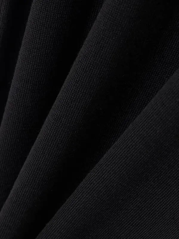 Saint Laurent Open-back Wool Maxi Dress