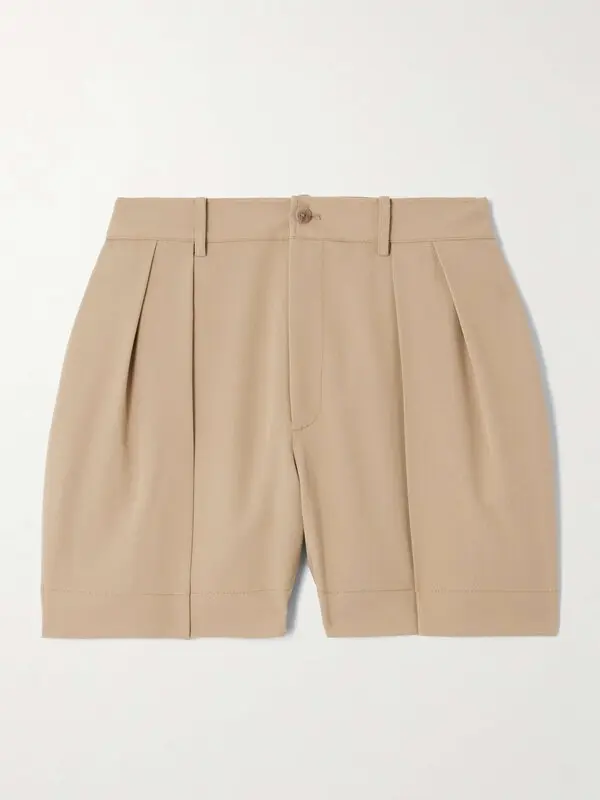 Ralph Lauren Sherri Pleated Wool Shorts