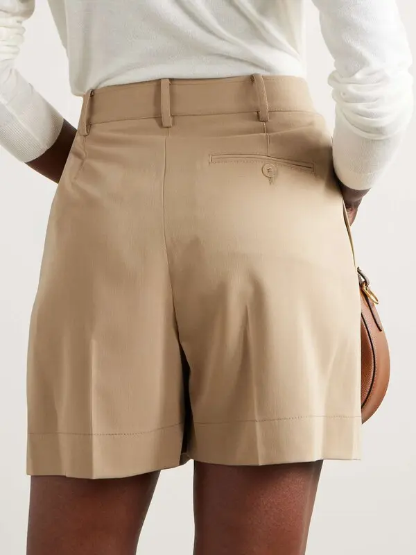 Ralph Lauren Sherri Pleated Wool Shorts