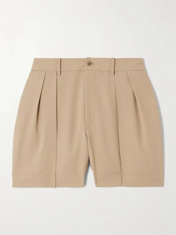 Ralph Lauren Sherri Pleated Wool Shorts