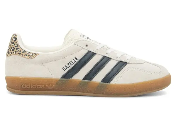 Adidas Gazelle Indoor Sneakers - Cloud White/core Black/leopard
