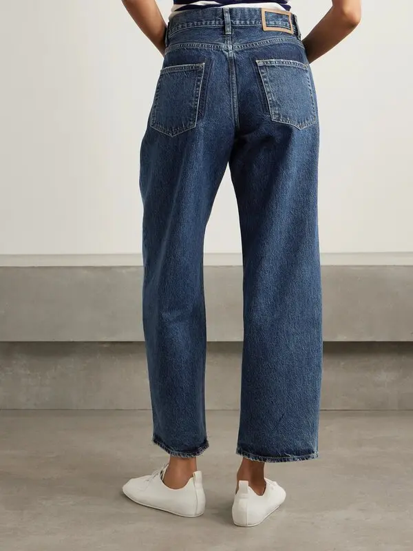 LA LIGNE Marilyn Paneled High-rise Wide-leg Jeans