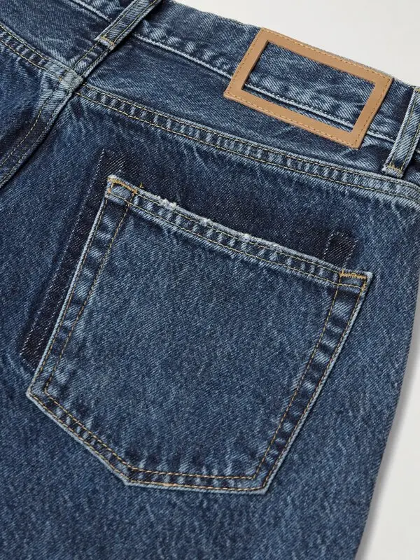 LA LIGNE Marilyn Paneled High-rise Wide-leg Jeans