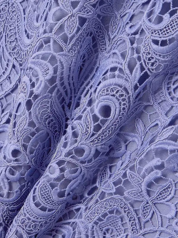 Etro Scalloped Guipure Lace Midi Dress - Blue