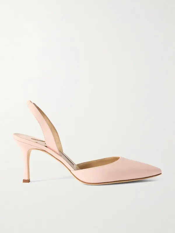Manolo Blahnik Carolyne 70 Slingback Pumps - Pink