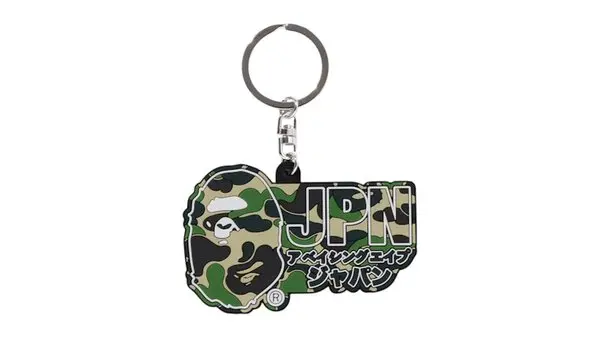 A BATHING APE Abc Camo Japan Rubber Keychain - Multicolor