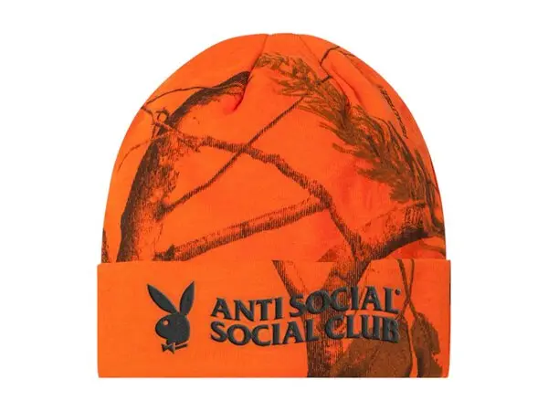 ANTI SOCIAL SOCIAL CLUB X Playboy Read It Beanie - Orange