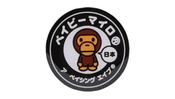 A BATHING APE Baby Milo Pin - Multicolor