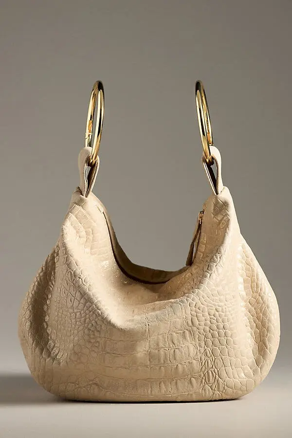M.ANDONÌA Omega Hardware Handbag - Cream