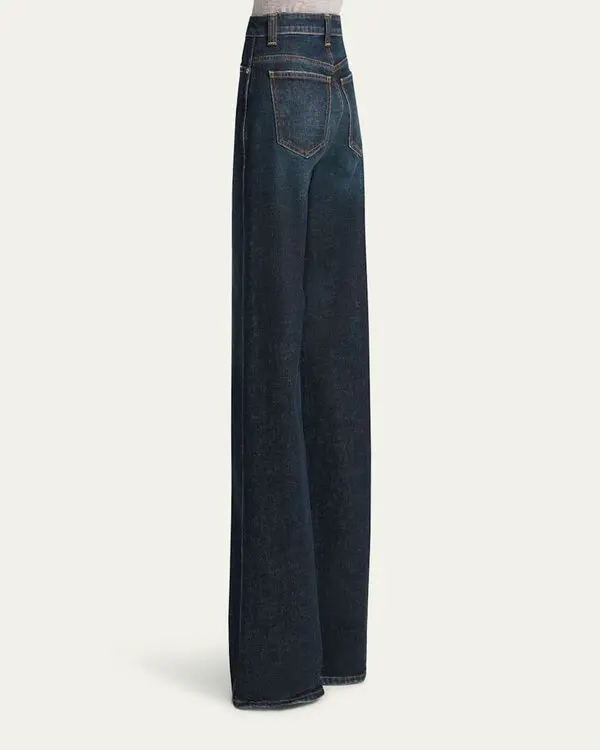 Khaite Dane Wide-leg Jeans - Lansing