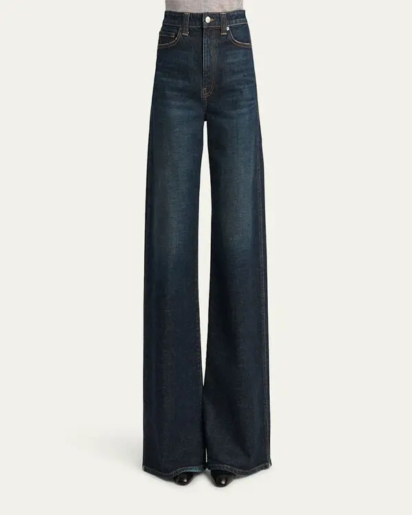 Khaite Dane Wide-leg Jeans - Lansing
