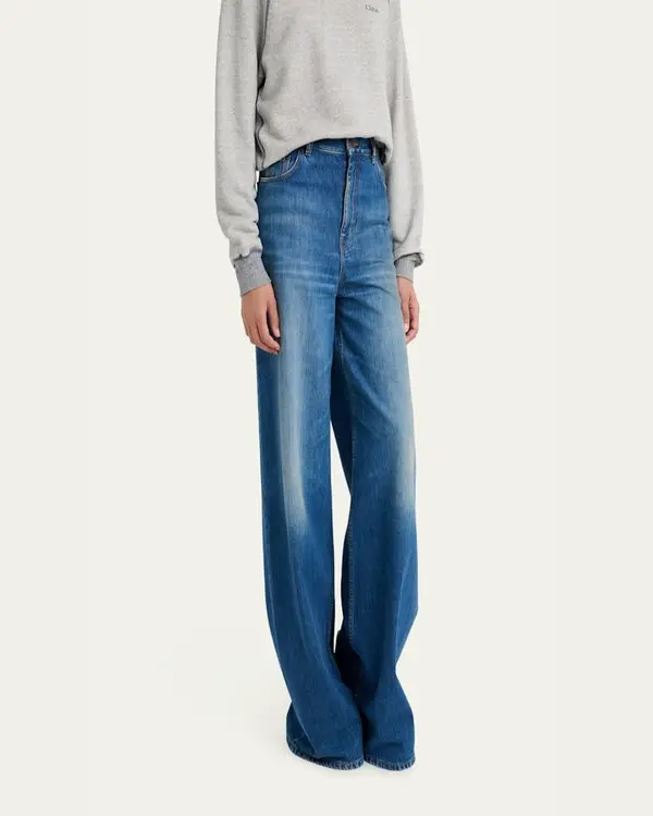 Chloé High-rise Wide-leg Palazzo Jeans