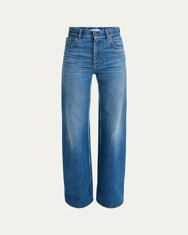 Chloé Rigid Denim Wide-leg Pants