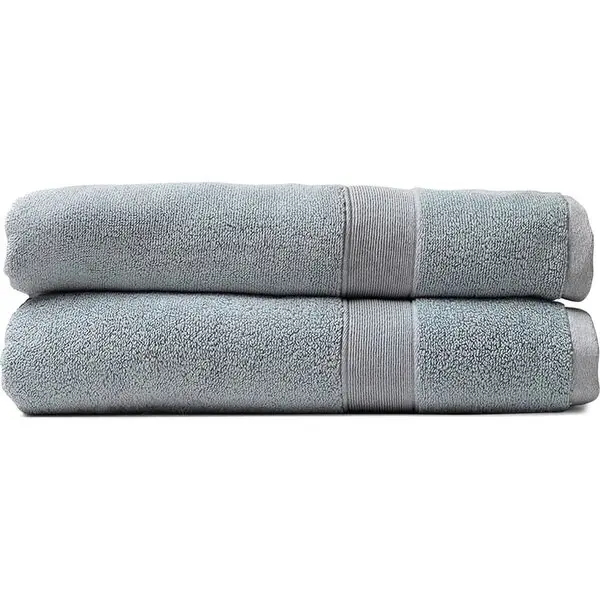 Cozy Earth Luxe Set Of 2 Bath Towels - Harbor Mist