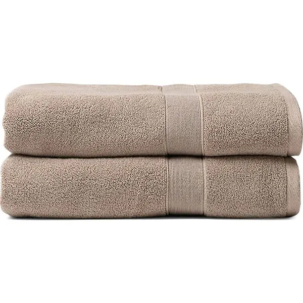 Cozy Earth Luxe Set Of 2 Bath Towels - Sand
