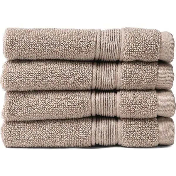 Cozy Earth Luxe Set Of 4 Washcloths - Sand