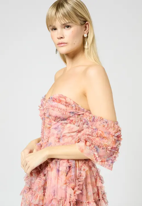 BEAUUT Ruffle Maxi Dress - Multicolor