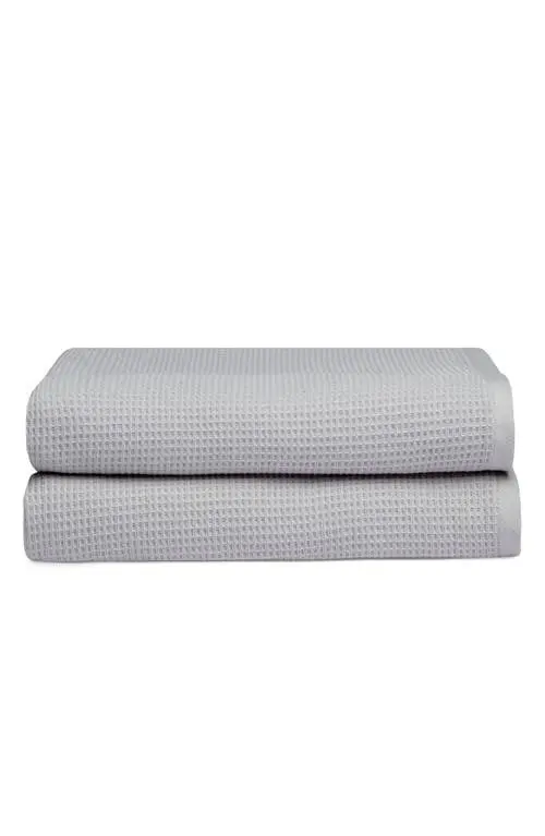Cozy Earth Waffle Bath Sheet - Harbor Mist
