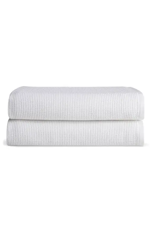 Cozy Earth Waffle Bath Sheet - White