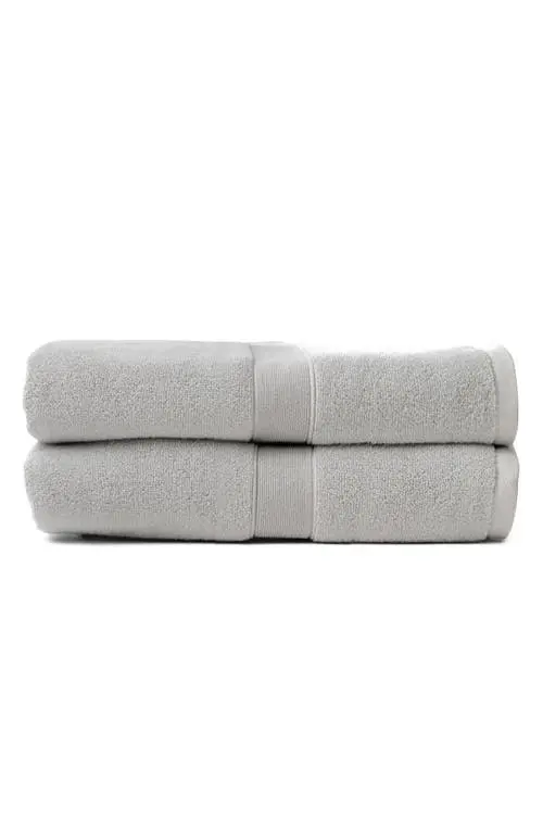 Cozy Earth Luxe Set Of 2 Bath Sheets - Light Grey