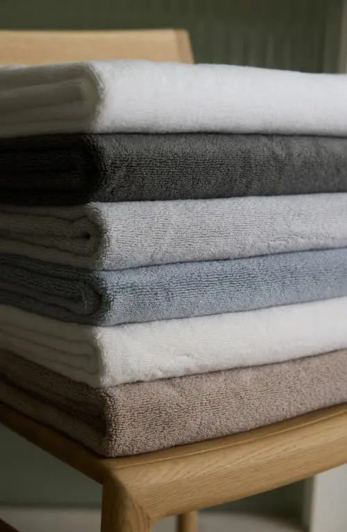 Cozy Earth Luxe Set Of 2 Bath Sheets - Light Grey