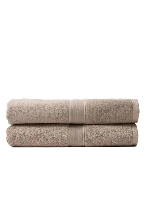 Cozy Earth Luxe Set Of 2 Bath Sheets - Sand
